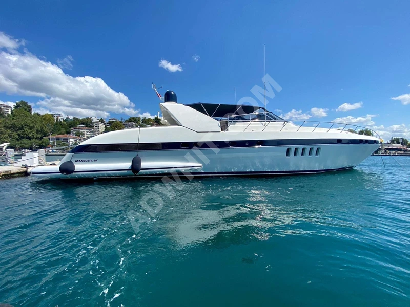 1998 MANGUSTA 80 Motoryatı 2021 Refit Kondisyonlu - Adwhit