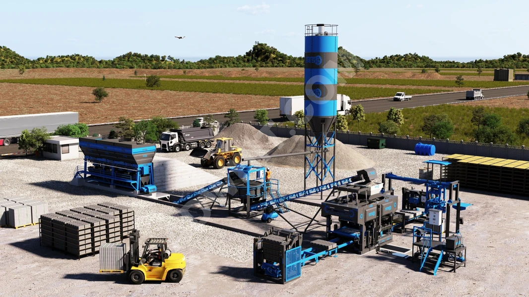 PRS1200 Tam Otomatik Blok Makinesi, 12.000 üretim kapasitesine sahip ...