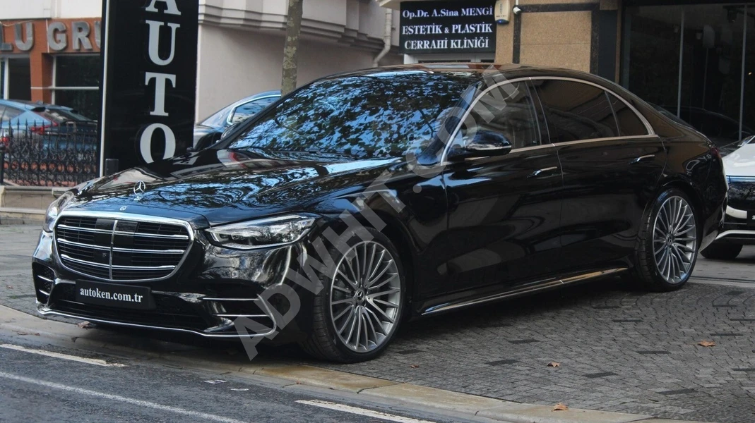 MERCEDES S450d car, 2023 model - fully equipped, ready. - Adwhit